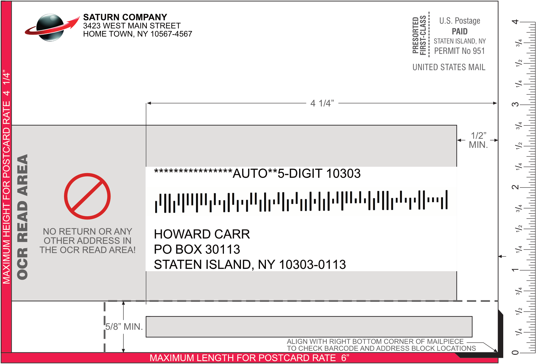 9X6 Postcard Template Cards Design Templates