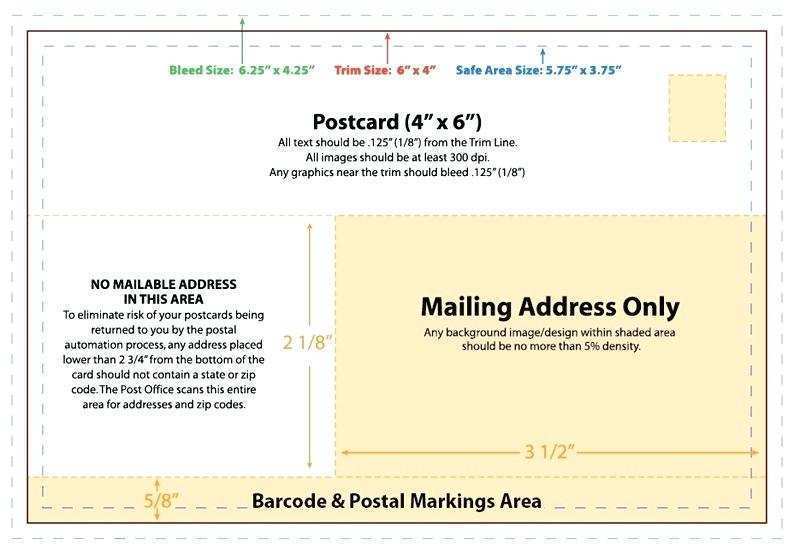 69 Standard Postcard Template Illustrator 4X6 For Ms Word For Postcard 