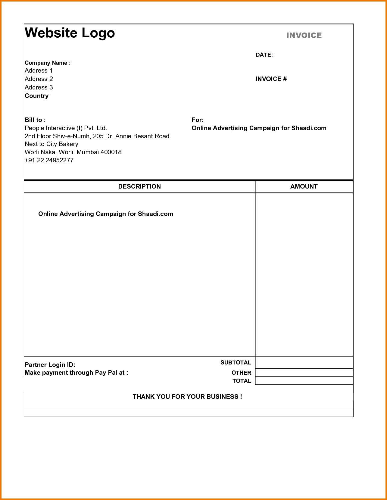 Freelance Editor Invoice Template Cards Design Templates