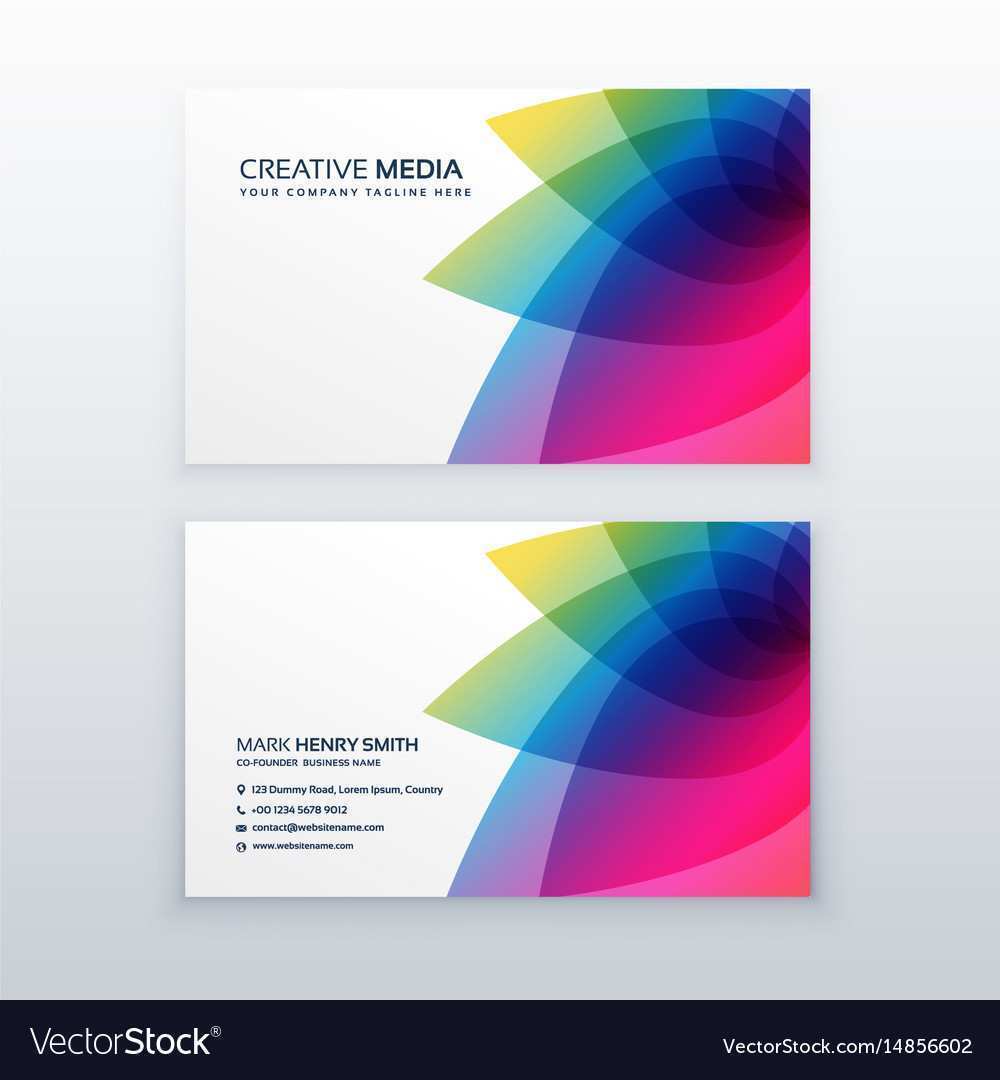 Business Card Size Template Illustrator Free Download Cards Design 