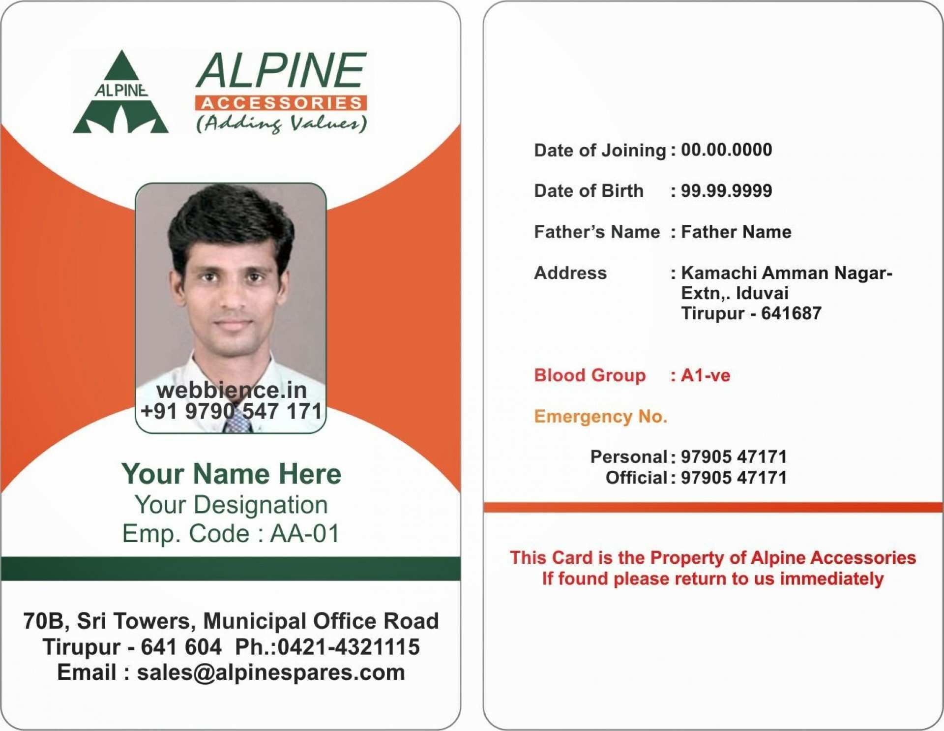 71 Blank Id Card Template Pdf Formating For Id Card Template Pdf 