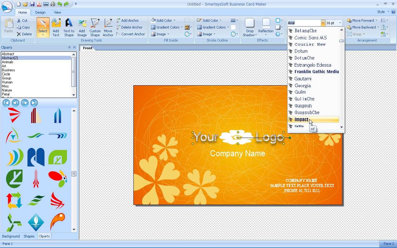 2 Sided Business Card Template Publisher Cards Design Templates