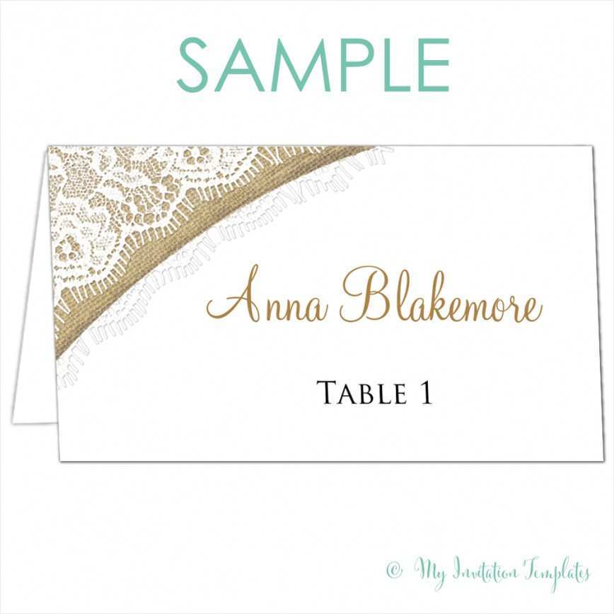73 Creative Wedding Name Card Templates Free In Word For Wedding Name