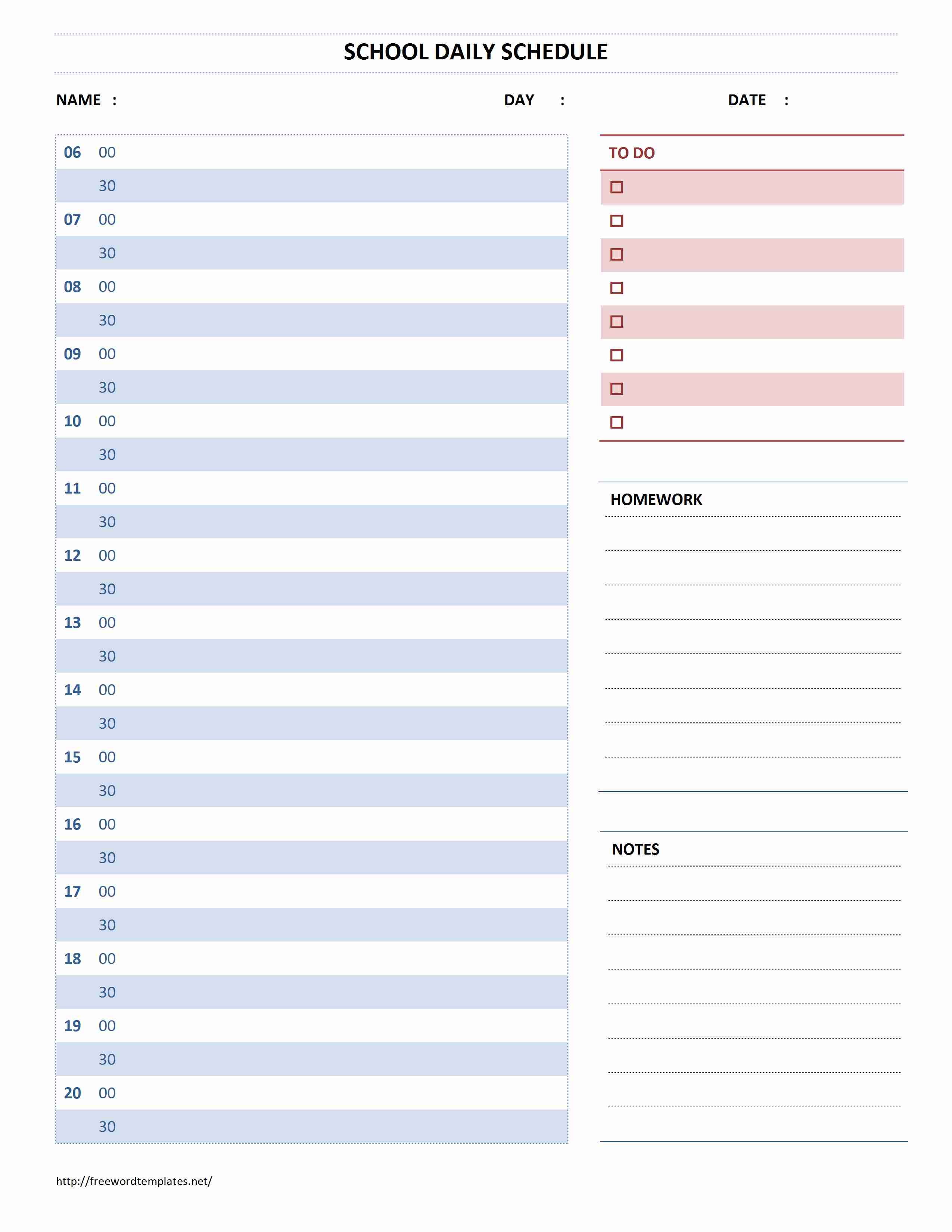 73 Visiting Weekly School Schedule Template Word With Stunning Design 