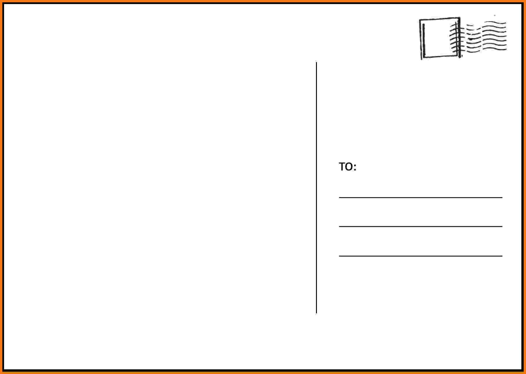 Free 4X6 Postcard Template Word Cards Design Templates