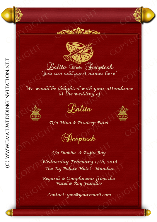 83 Format Indian Wedding Card Templates Online For Ms Word For Indian 