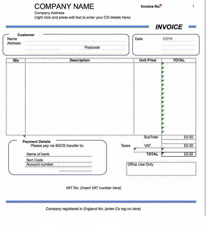 49 Uk Vat Invoice Template Word Pictures Invoice Template Ideas