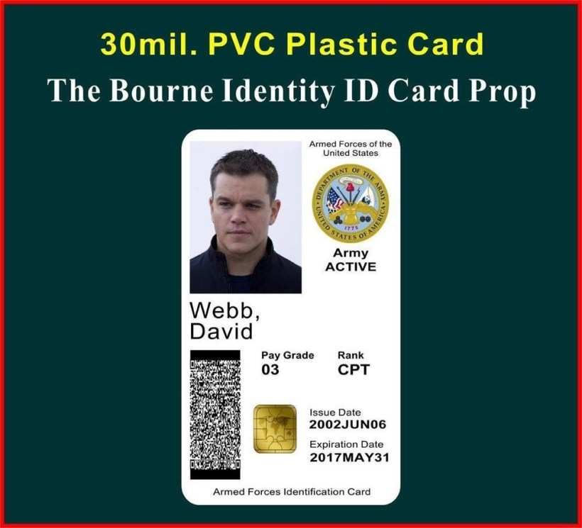  Download 13 View Printable Blank Military Id Card Template Pictures 