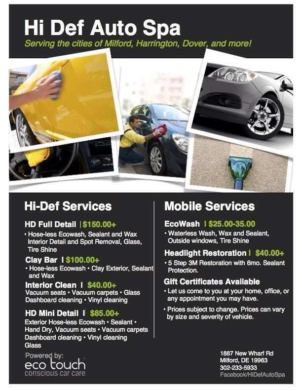 Car Detailing Flyer Template Free