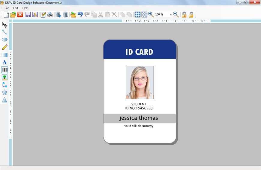 86 Blank Id Card Size Template Photoshop Maker With Id Card Size 