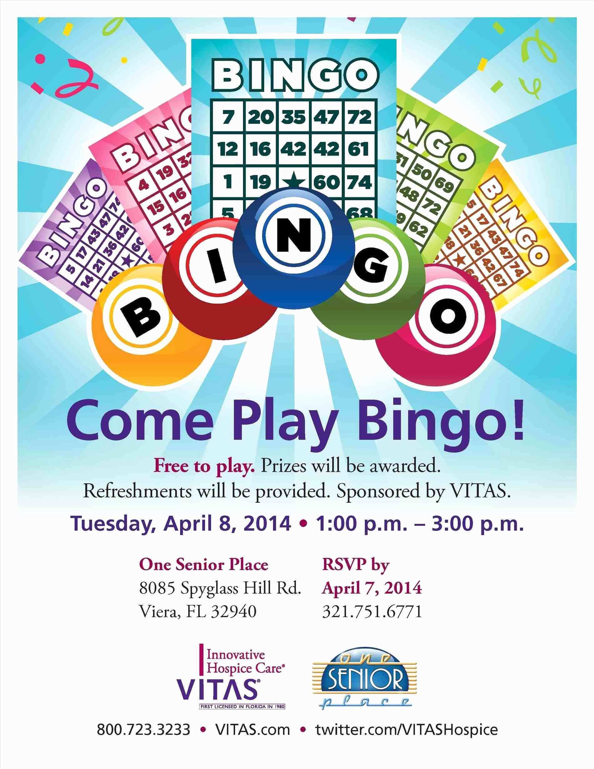 Free Bingo Flyer Template Printable Printable Templates