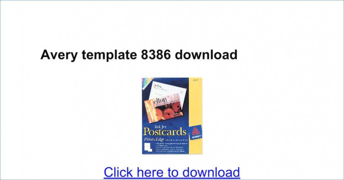 87 Create Avery Postcard Template 8386 Formating With Avery Postcard 