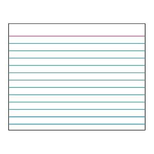 4X6 Index Card Template