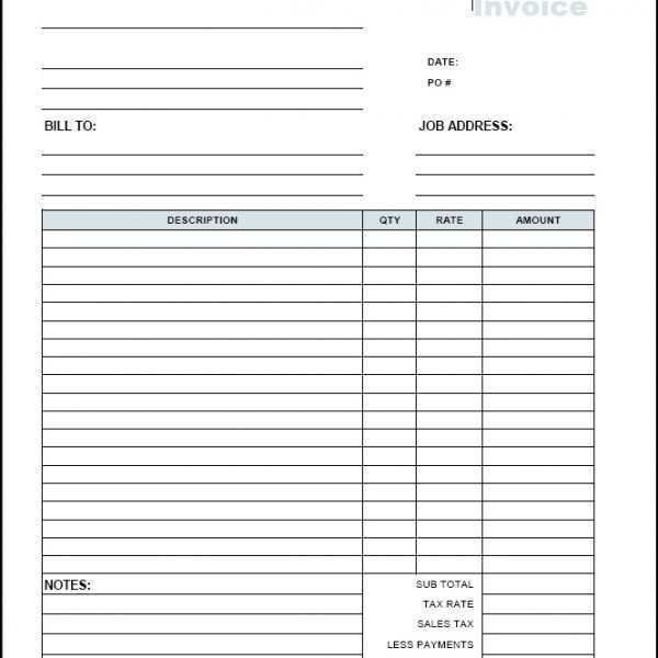 88 Customize Our Free Construction Invoice Template Pdf PSD File By 