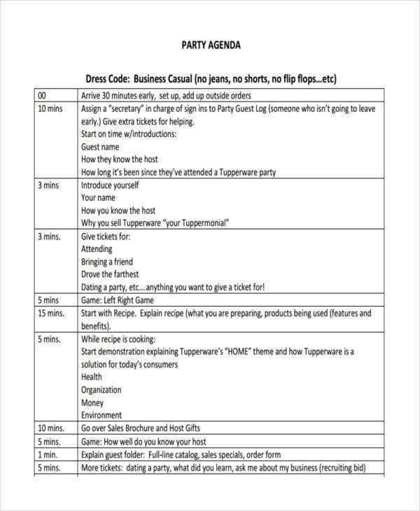 Christmas Party Agenda Template Cards Design Templates
