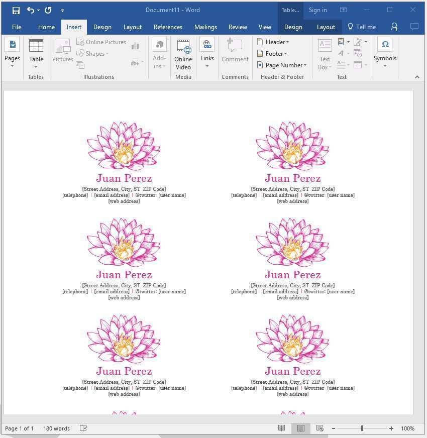 How To Make A Card Template In Word Cards Design Templates