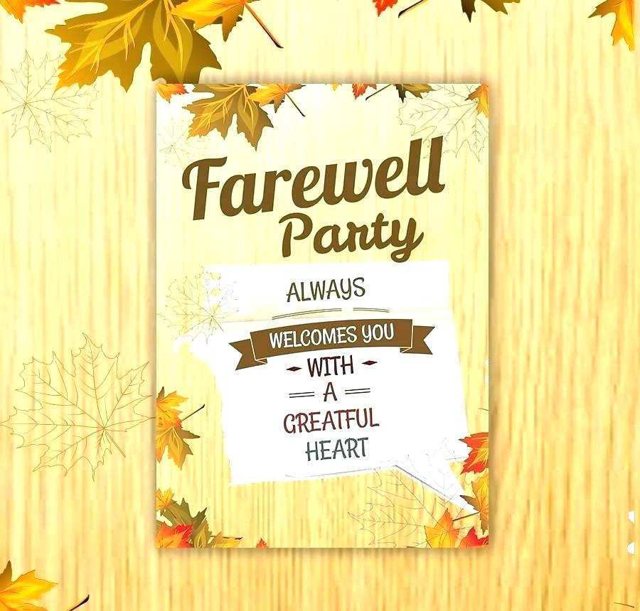 91 The Best Farewell Invitation Card Template Free Download Templates 91 The Best Farewell Invitation Card Template Free Download Templates