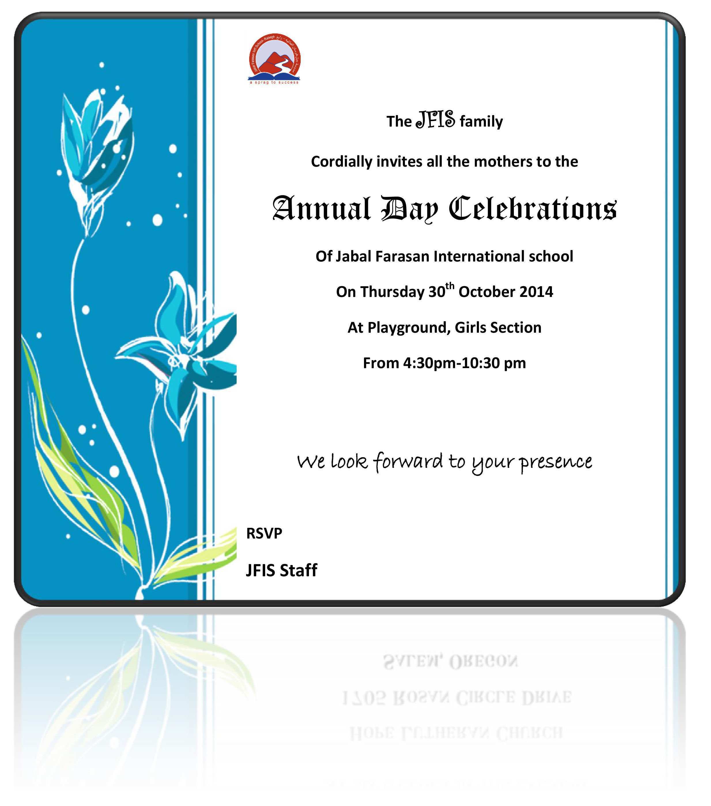 95 Creative Invitation Card Sample For Annual Day At School Formating 95 Creative Invitation Card Sample For Annual Day At School Formating