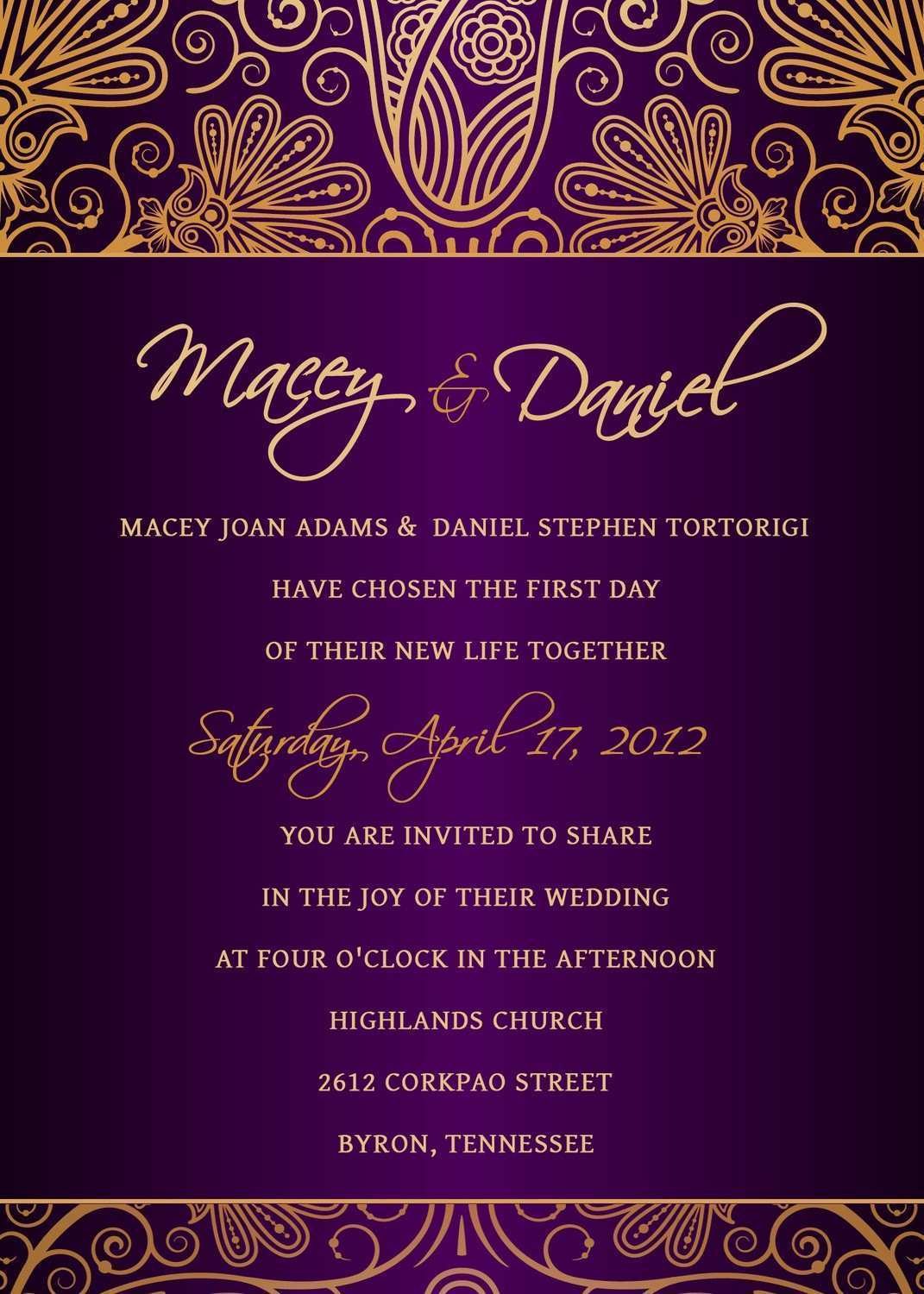 Hindu Wedding Card Templates Editable Cards Design Templates