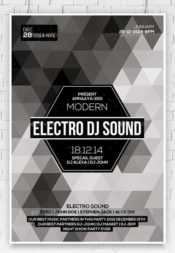 Black And White Flyer Template Free Cards Design Templates