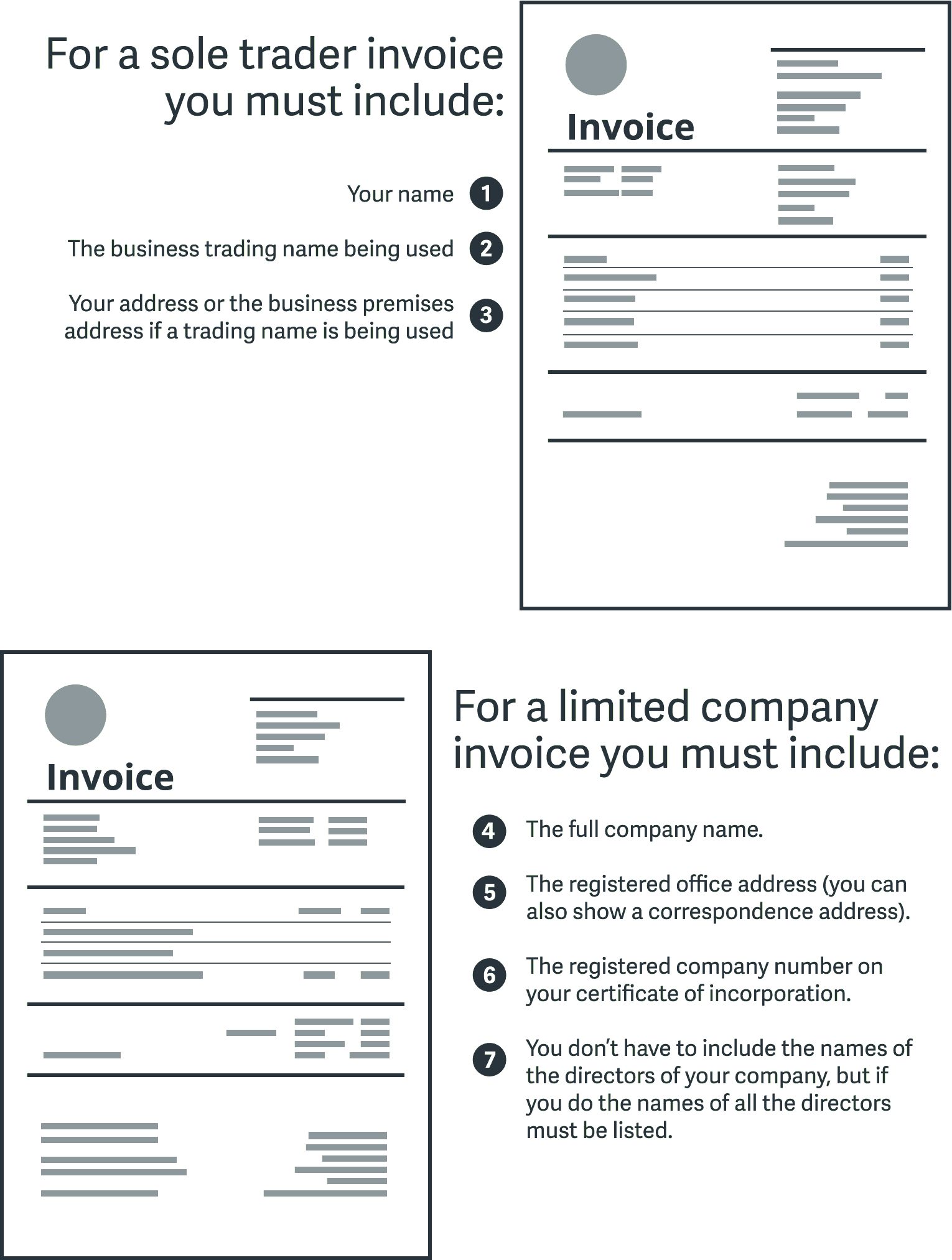 Invoice Template Non Vat Registered Company Cards Design Templates
