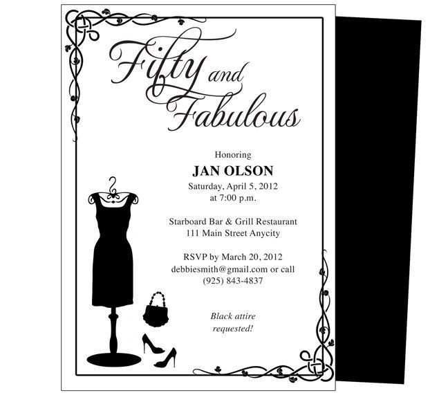 Birthday Invitation Template Black And White Cards Design Templates Birthday Invitation Template Black And White Cards Design Templates