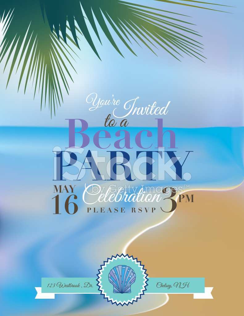 24 Online Beach Party Invitation Template For Ms Word For Beach Party 