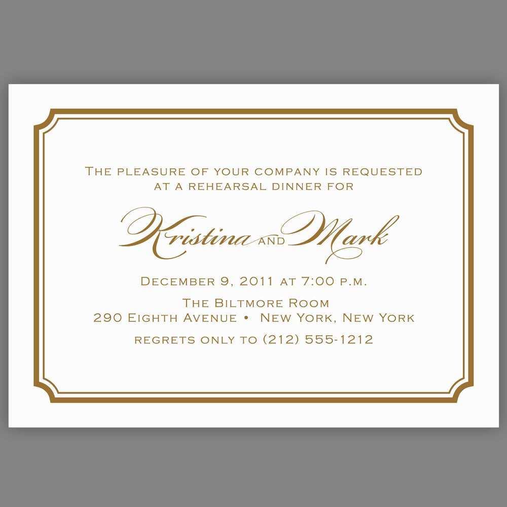Formal Dinner Invitation Examples Cards Design Templates