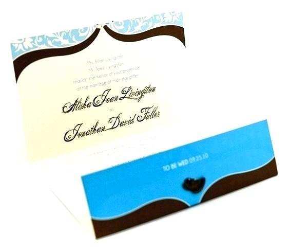 Two Fold Wedding Invitation Template Cards Design Templates