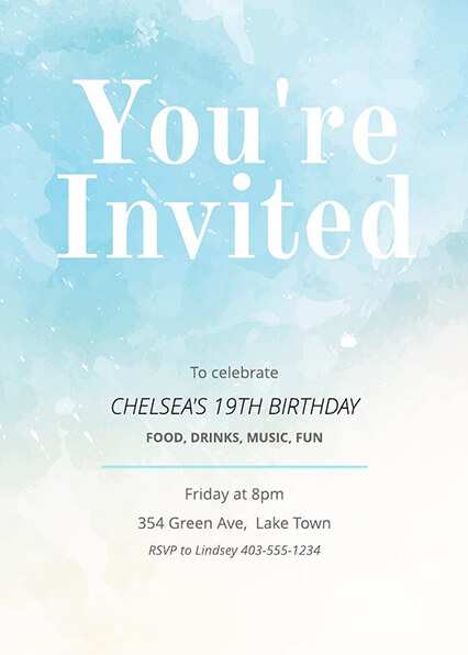 Invitation Card Example Sentence Cards Design Templates