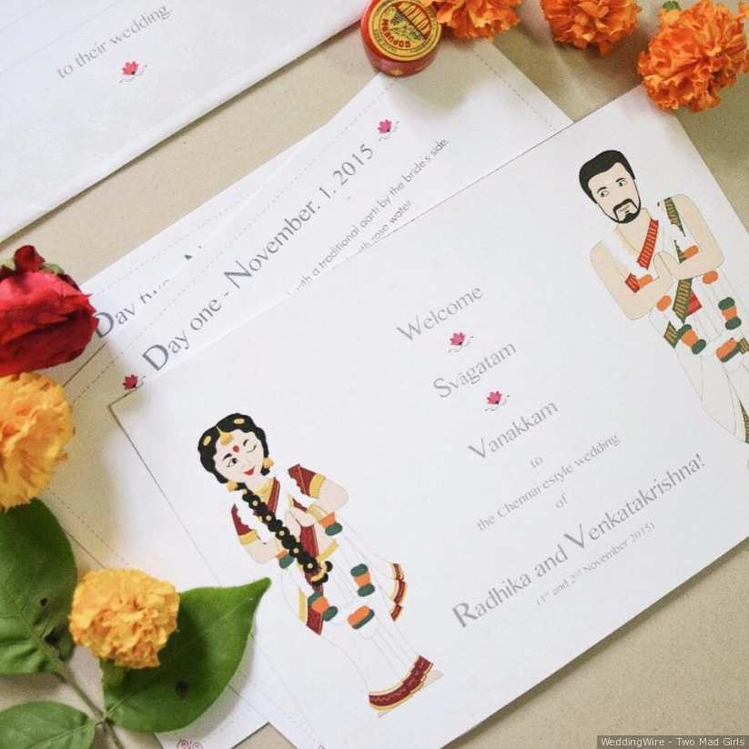 Wedding Invitation Samples Tamil Nadu Cards Design Templates
