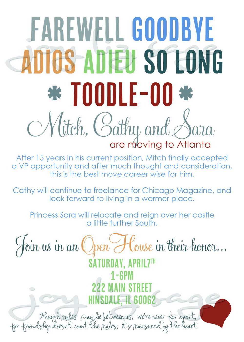Farewell Party Invitation Letter Template Cards Design Templates