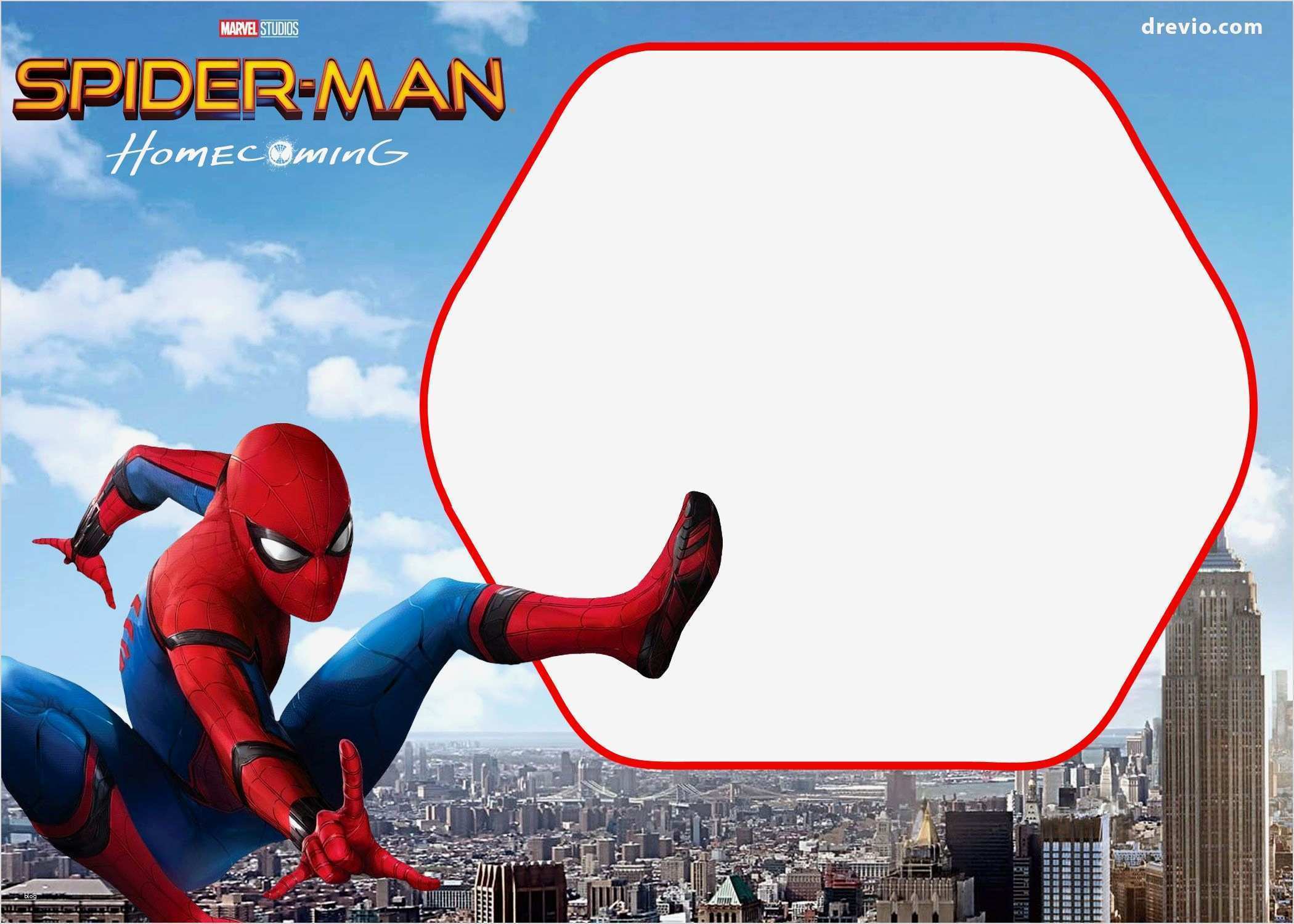 Spiderman Birthday Invitations Templates Free