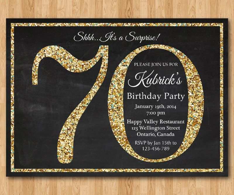 70th Birthday Invitation Templates Free 70th Birthday Invitation Templates Free