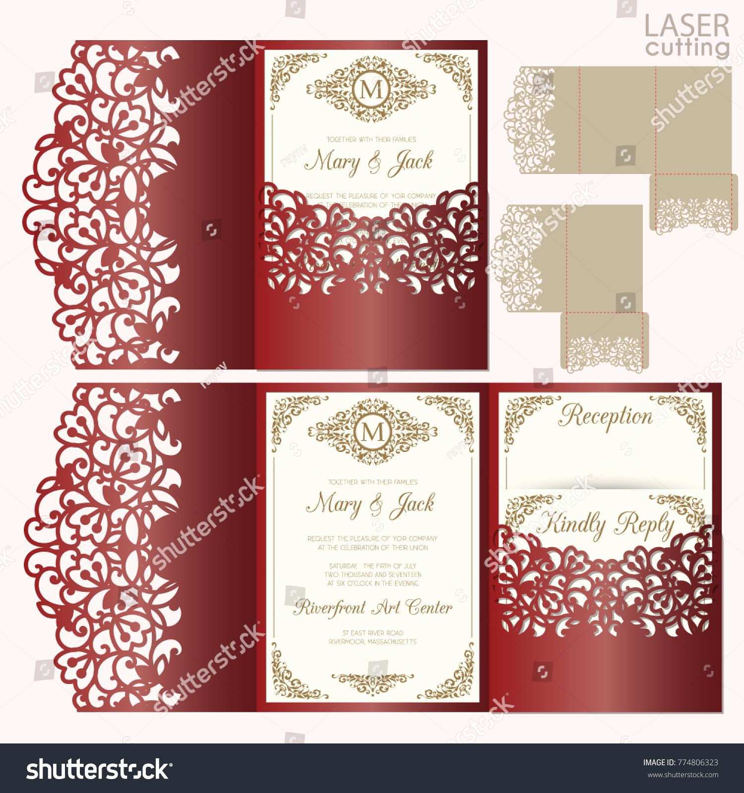 Illustrator Wedding Invitation Template Cards Design Templates