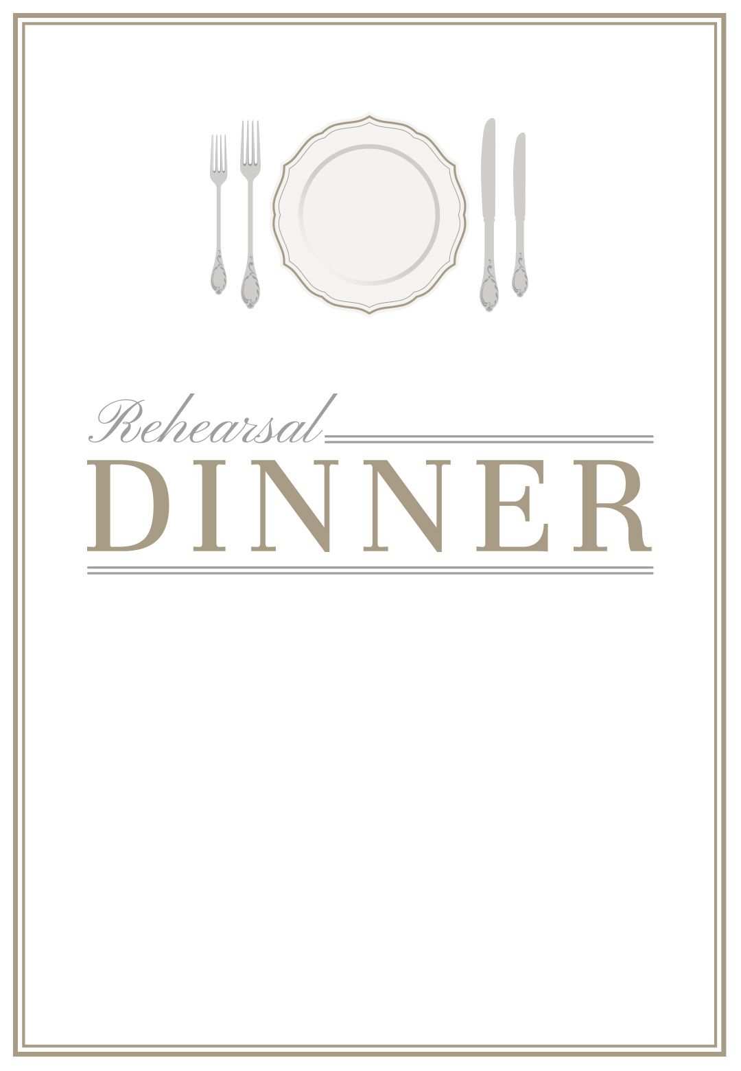 Formal Invitation Template For Dinner Cards Design Templates