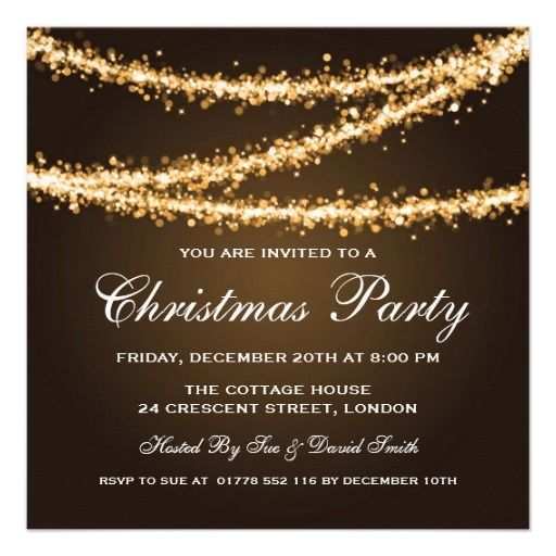Work Christmas Party Invitation Template Cards Design Templates