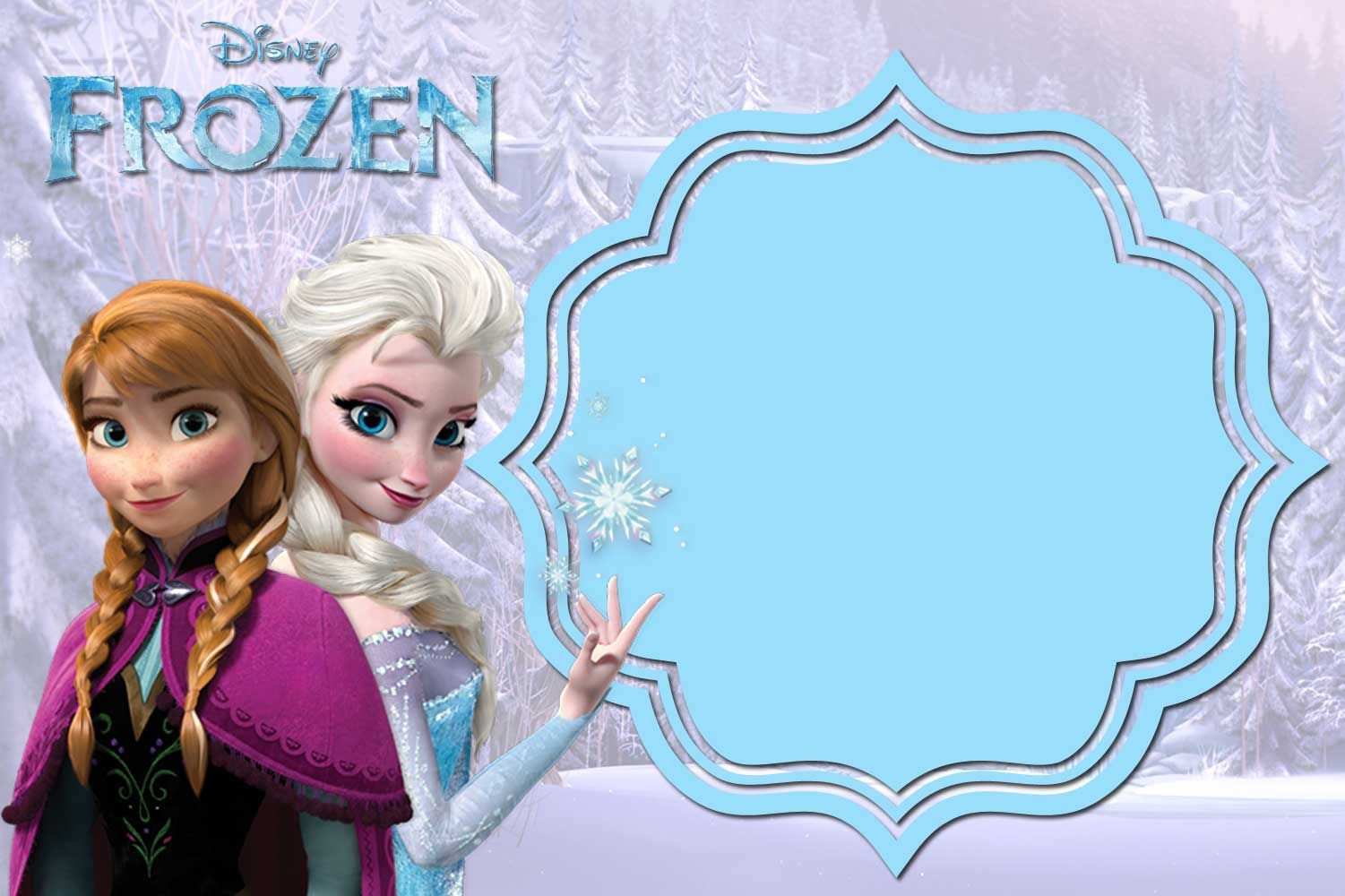 Free Frozen Invitation Templates