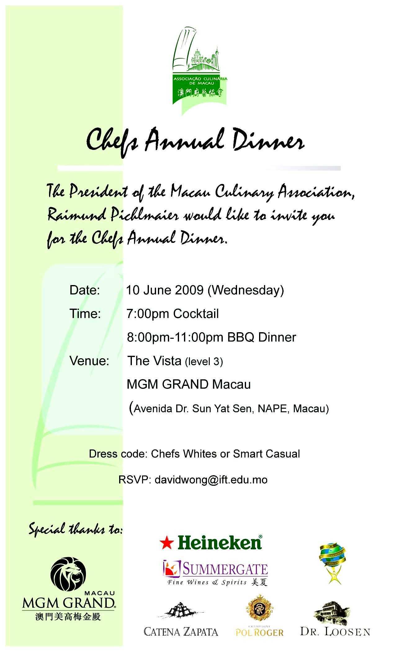 Example Of Invitation Letter For Dinner Cards Design Templates